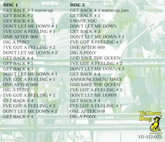 BEATLES - COMPLETE ROOFTOPCONCERT (2CD) – Acme Hot Disc