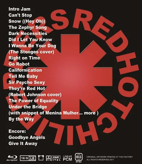 RED HOT CHILI PEPPERS/ROCK IN RIO 2017 – Acme Hot Disc