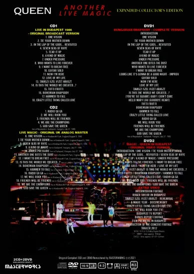 QUEEN - ANOTHER LIVE MAGIC =EXPANDED COLLECTOR'S EDITION= [2CD+2DVD ...