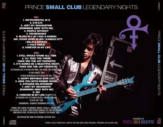 PRINCE / SMALL CLUB LEGENDARY NIGHTS NEW REMASTERS FROM THE ORIGINAL M ...