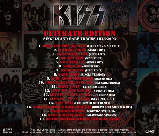 KISS - ULTIMATE EDITION : SINGLES AND RARE TRACKS 1975-2003 (1CD ...