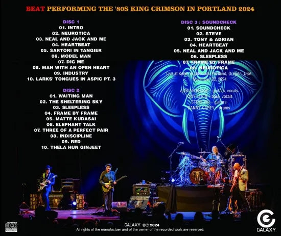 BEAT / PERFORMING THE MUSIC OF 80'S KING CRIMSON IN PORTLAND 2024: ITE ...