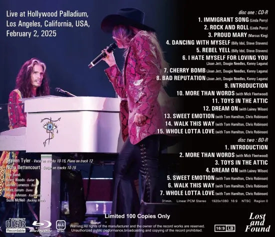 STEVEN TYLER & FRIENDS - JAM FOR JANIE 2025 (1CDR+1BDR) – Acme Hot Disc