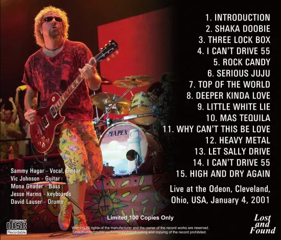 SAMMY HAGAR AND THE WABOS - COFFEE BREAK CONCERT 2011 (1CDR) – Acme Hot ...