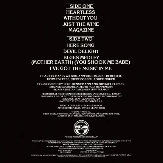 HEART / MAGAZINE: ORIGINAL WITHDRAWN EDITION (1CD) – Acme Hot Disc