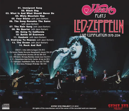 HEART / PLAYS LED ZEPPELIN (1CDR) – Acme Hot Disc