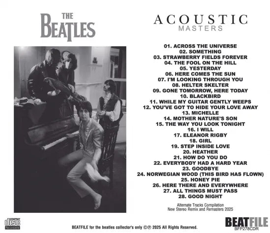 THE BEATLES - ACOUSTIC MASTERS (1CDR) – Acme Hot Disc