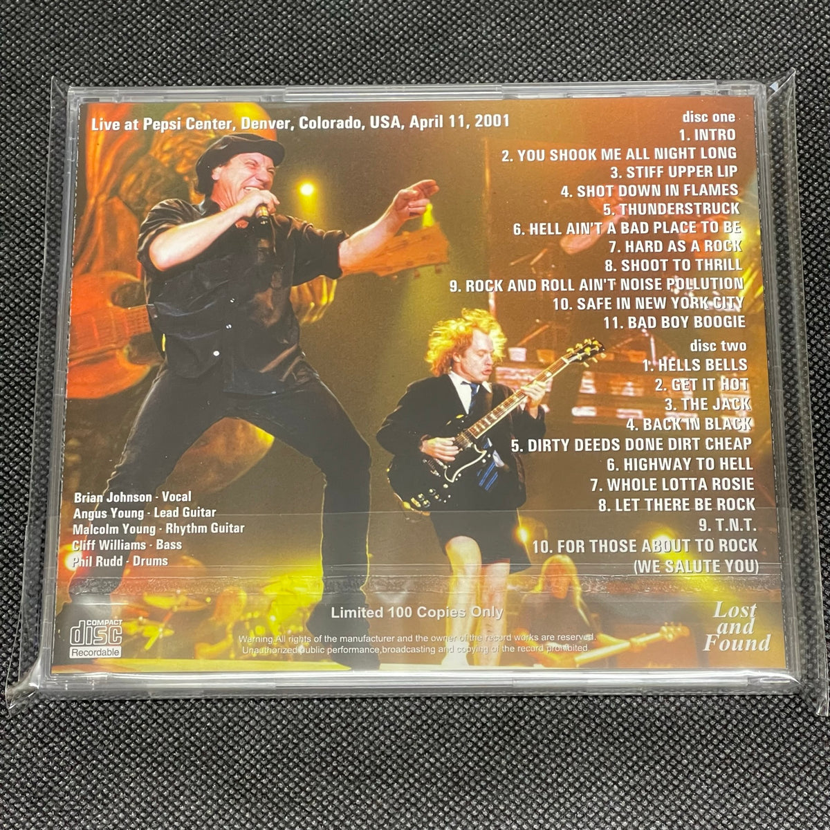AC/DC - COMPLETE DENVER 2001 – Acme Hot Disc