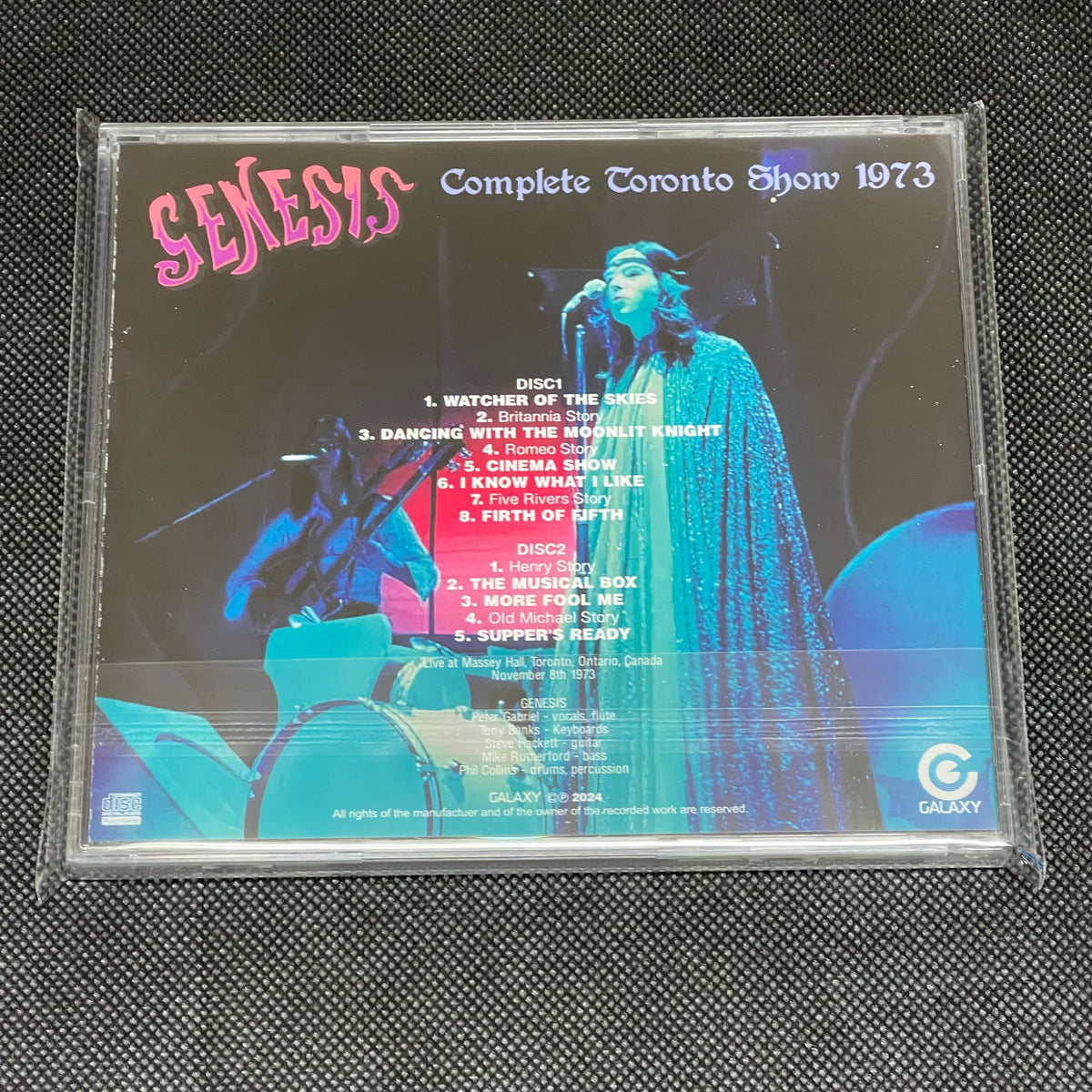 GENESIS - COMPLETE TORONTO SHOW 1973 (2CDR) – Acme Hot Disc