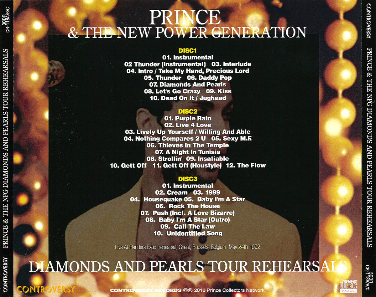 PRINCE - DIAMONDS AND PEARLS TOUR REHEARSALS – Acme Hot Disc