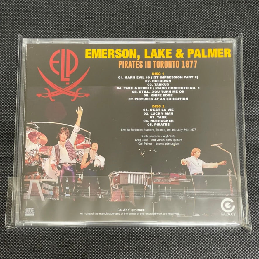 EMERSON, LAKE & PALMER - PIRATES IN TORONTO 1977 (2CDR) – Acme Hot Disc