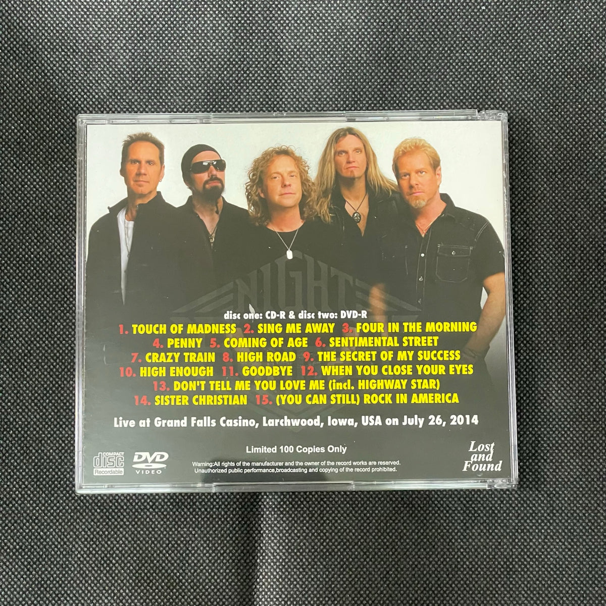 NIGHT RANGER - HIGH ROAD TO IOWA – Acme Hot Disc