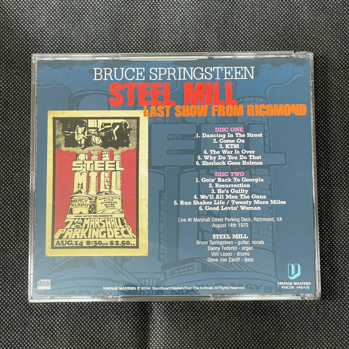 Bruce Springsteen : STEEL MILL -LAST SHOW FROM RICHMOND – Acme Hot Disc
